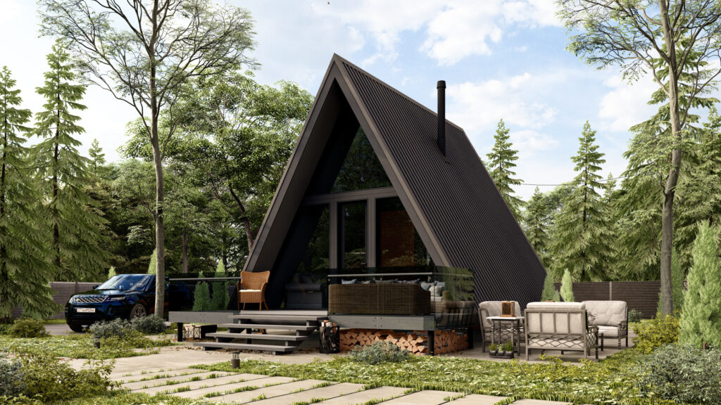 A-FRAME HOUSE - БУДИНОК ШАЛАШ - від 750 € м2 - КОЛЕО