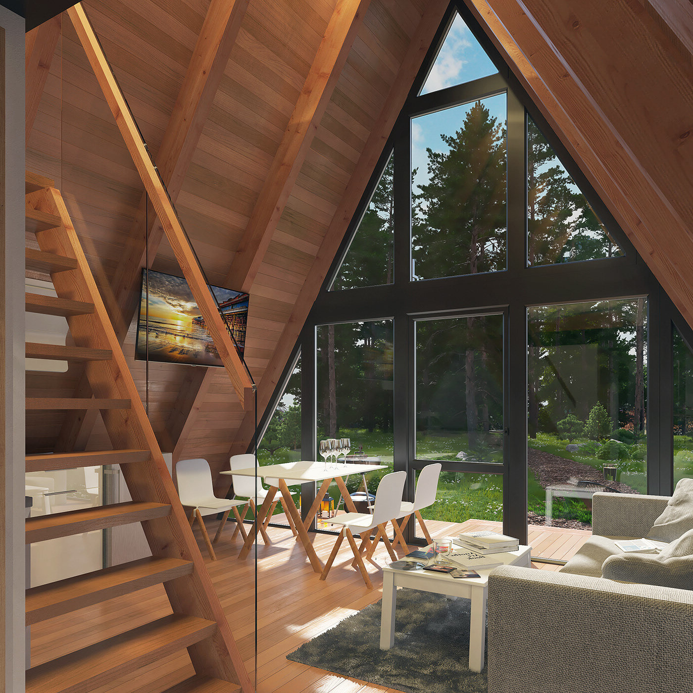 A-FRAME HOUSE - БУДИНОК ШАЛАШ - від 750 € м2 - КОЛЕО