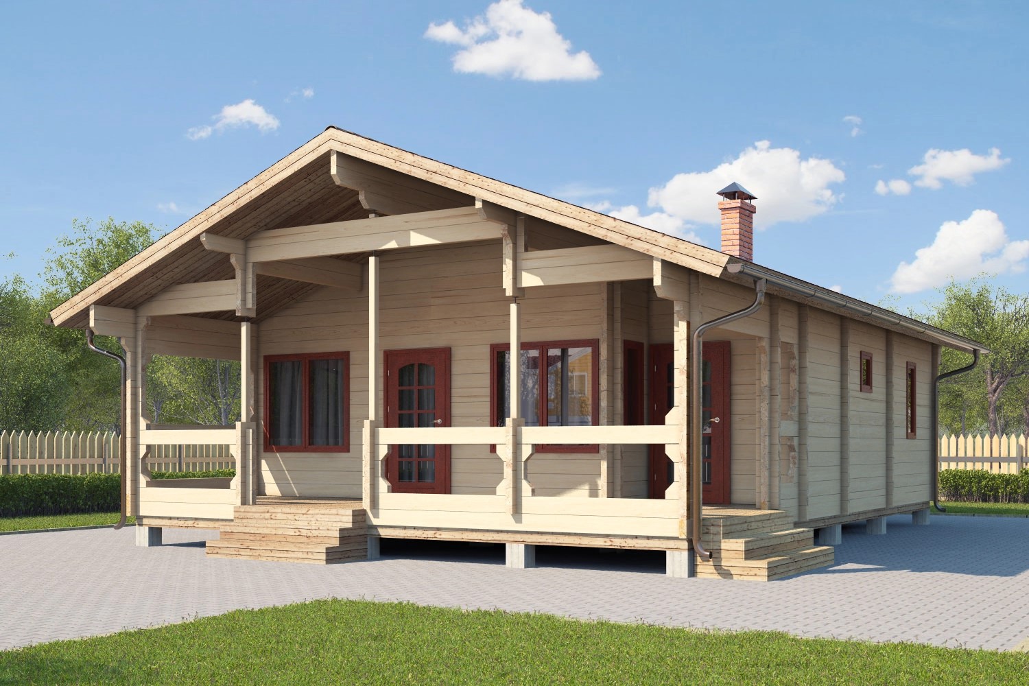 House project - LASLO 92 - Glued laminated timber - KOLEO