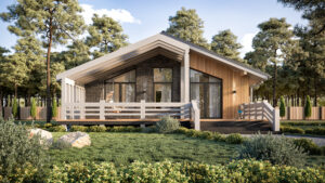 Prefab CLT House Project - CLINTON - 127 - House Kit - KOLEO