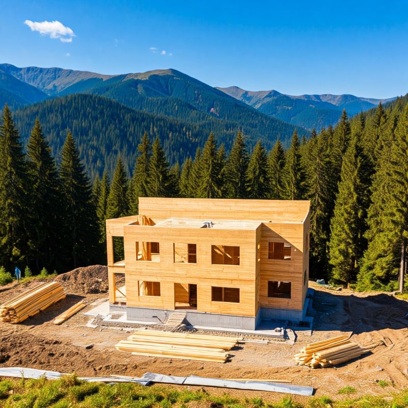 БУДІВНИЦТВО З CLT ПАНЕЛЕЙ - ПРОЕКТИ з 10 м² - КОЛЕО